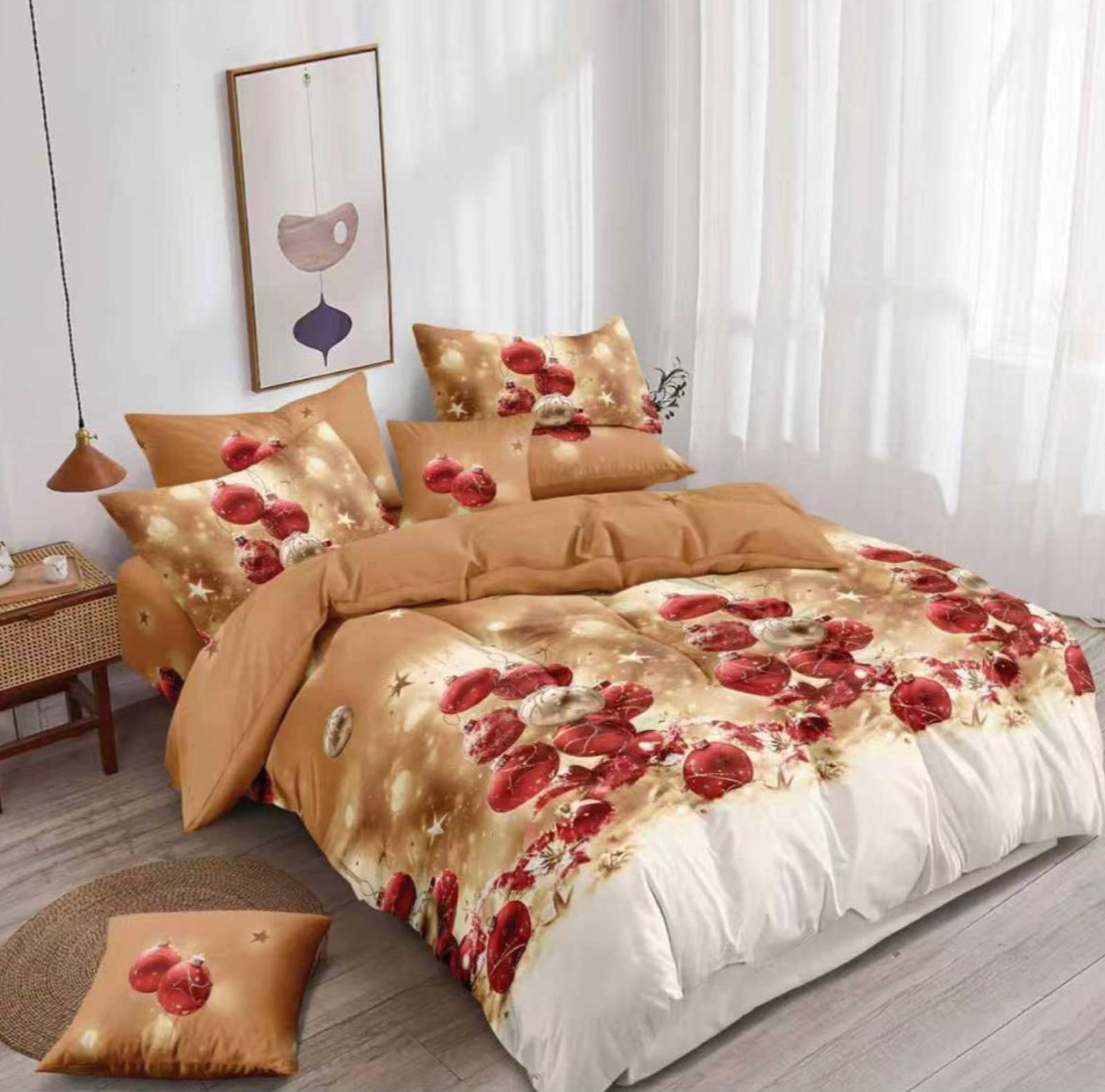 Коледен комплект 6 части- фин памук 8090-657 - Pink Angel