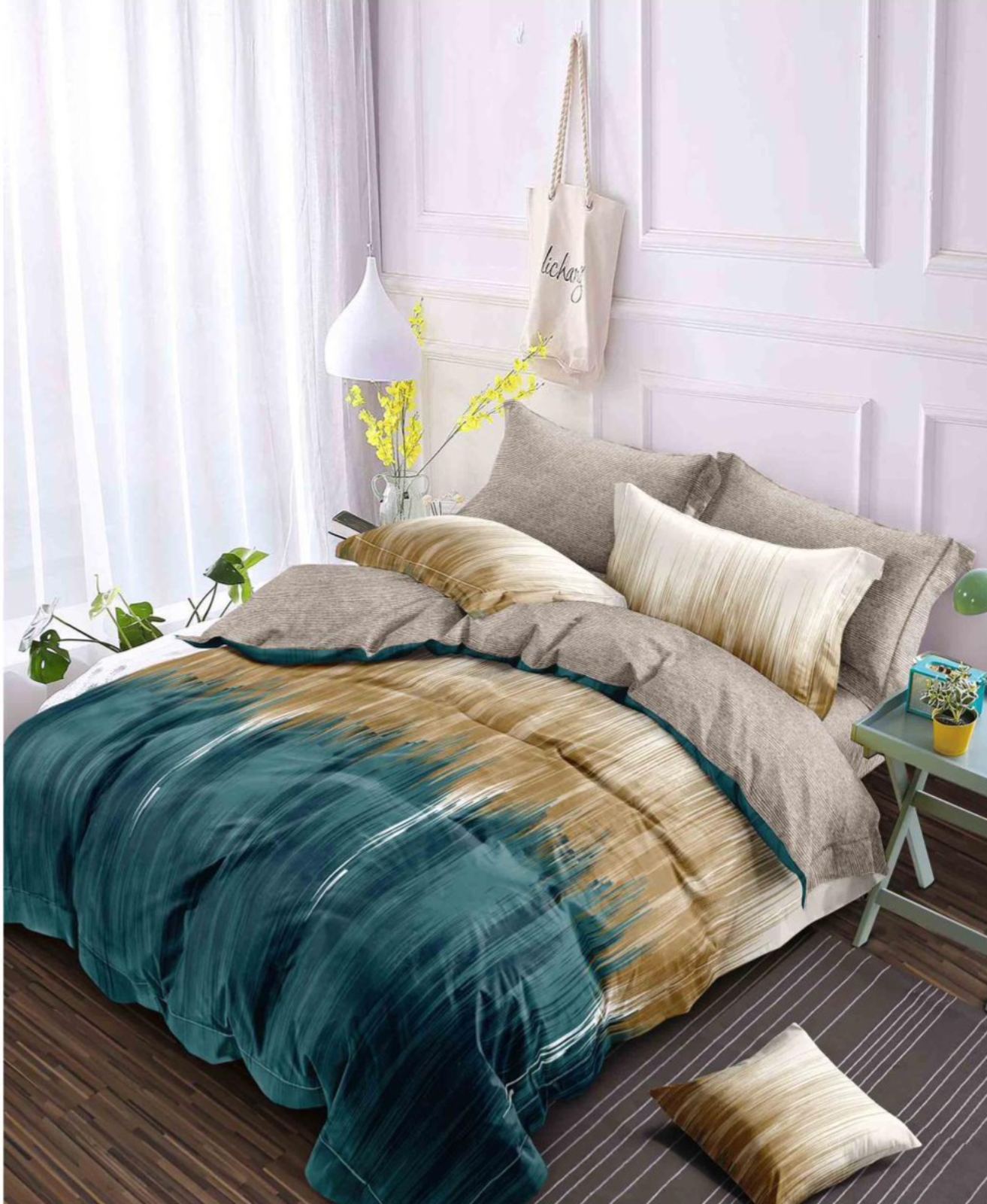 Спален комплект 6 части- фин памук 8090-711 - Pink Angel